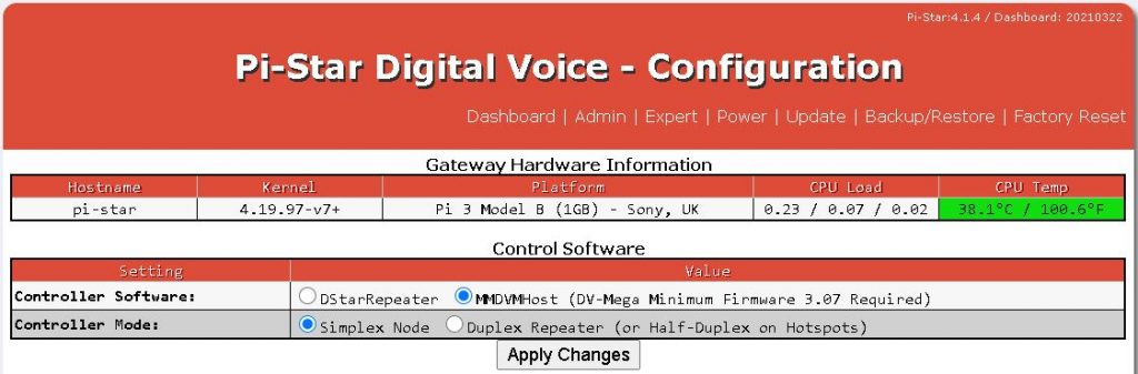 Pi-Star Settings for Hotspots – FreeDMR