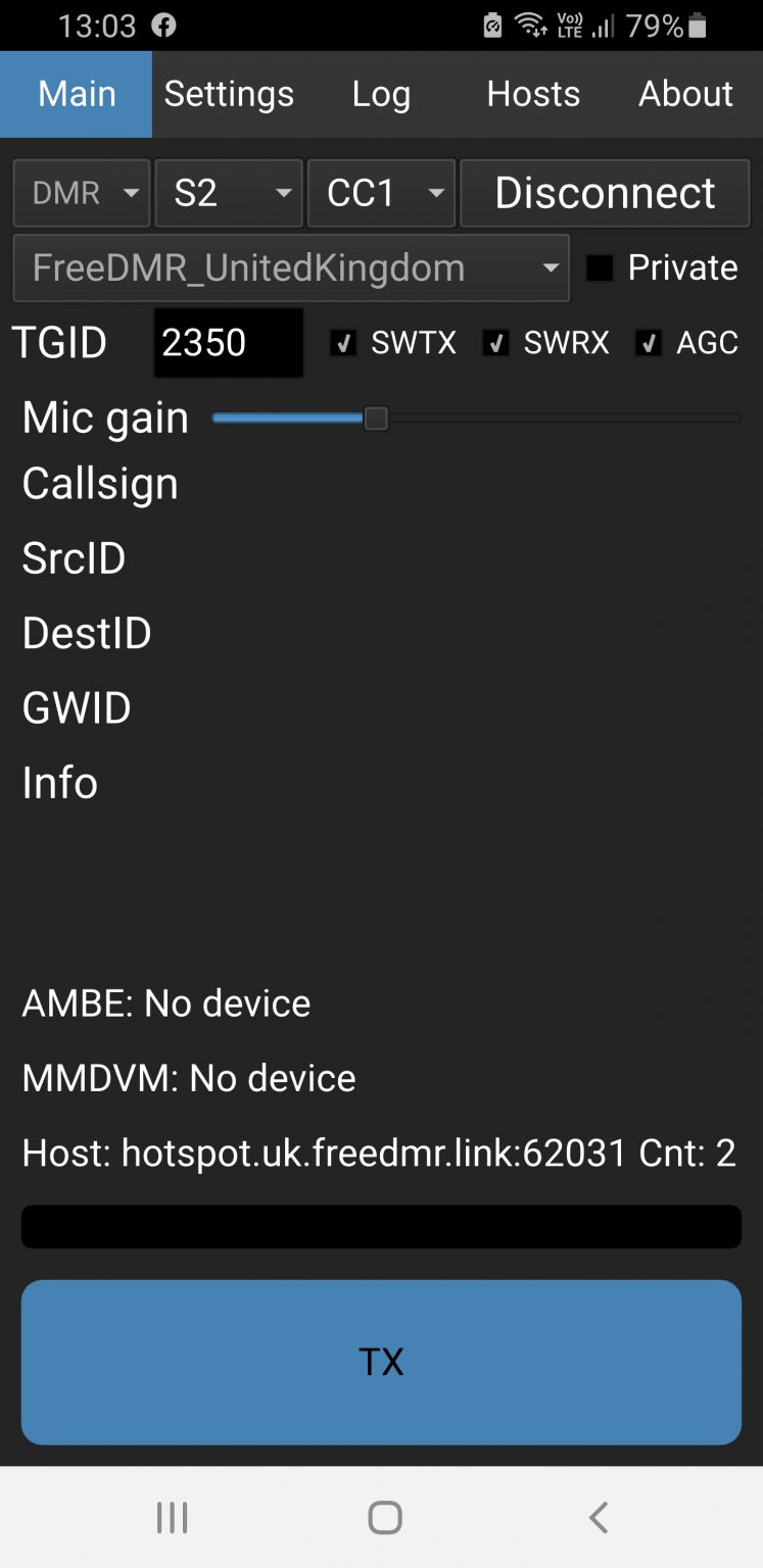 DroidStar – FreeDMR