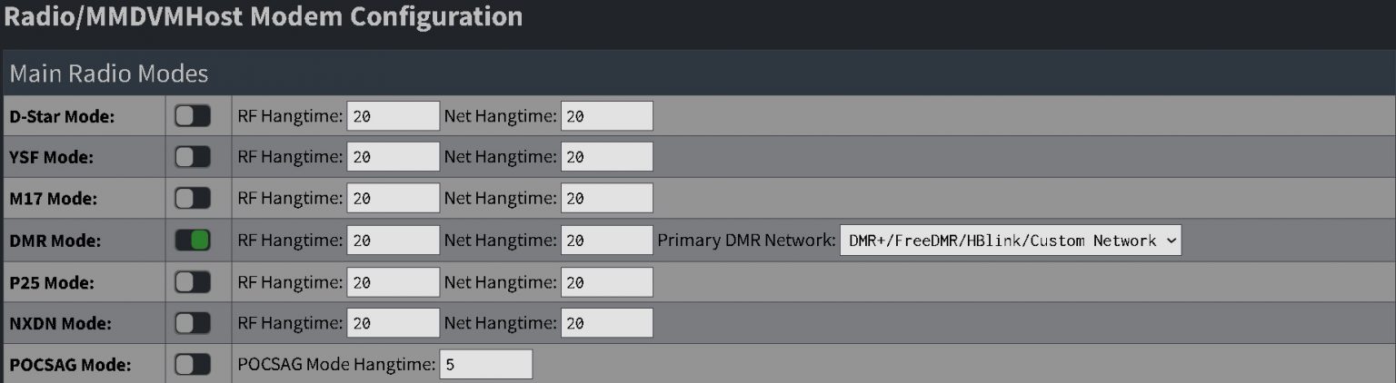 WPSD Hotspot – FreeDMR